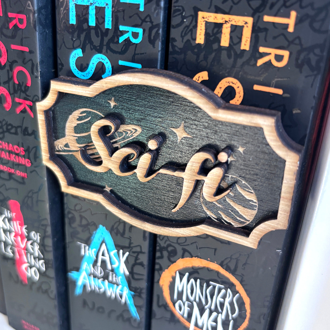 Sci-Fi Shelf Sign - Floating Sci-Fi Bookshelf Sign – LitDragons