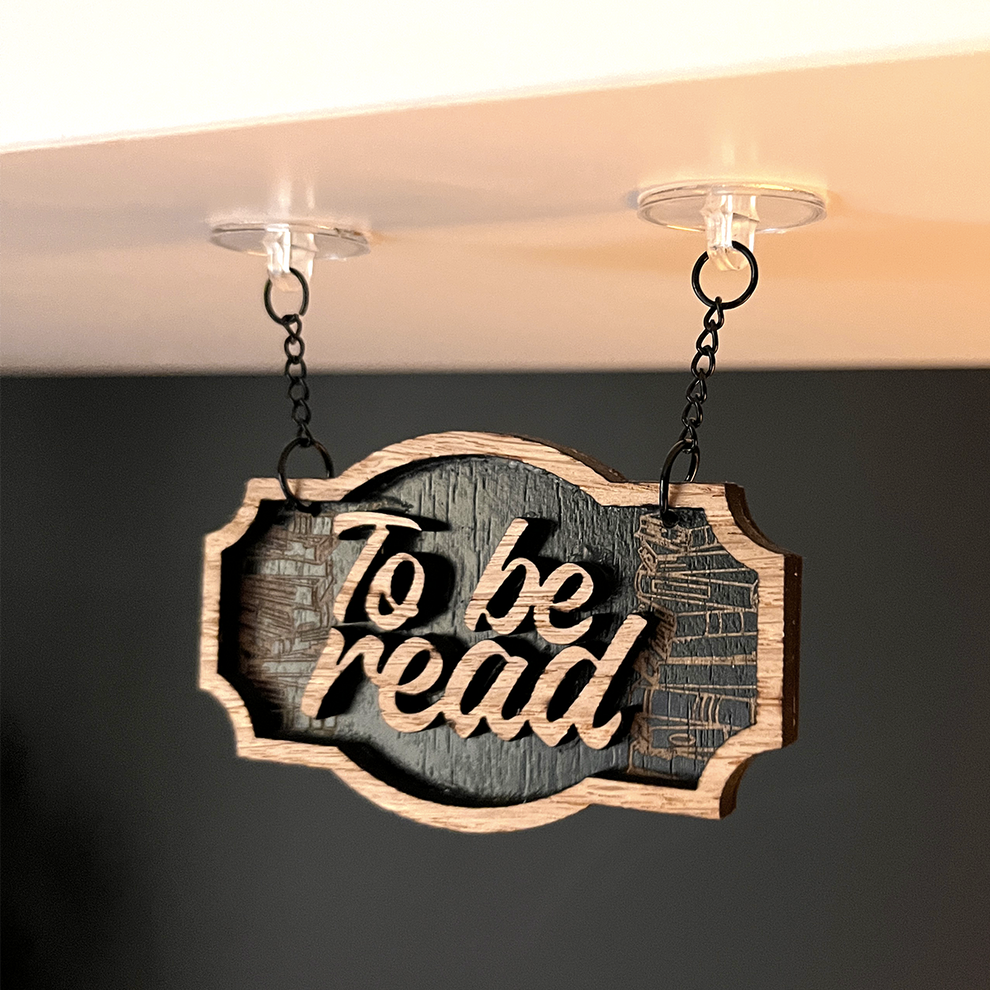 TBR Shelf Sign - To Be Read Shelf Hanger – LitDragons